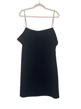 H&M | Dresses | Hm Black Mini Dress With Chain Straps | Poshmark